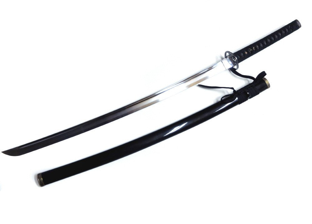 Long Korean jingum sword with antiqued brass fittings ...